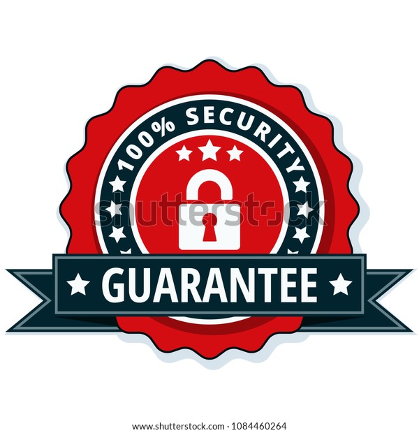 100 Security Guarantee Label Illustration Stock Vector (Royalty Free ...