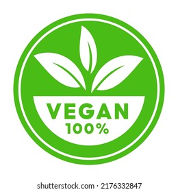 100 Vegan Stamp Icon Vector Logo Stock Vector (Royalty Free) 2176332847 ...