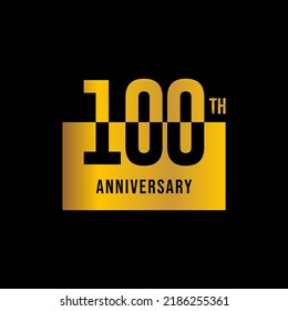 100 Year Anniversary Design Template Vector Stock Vector (Royalty Free ...