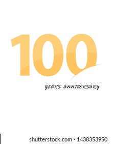 Plantilla de diseño para el centenario.: vector de stock (libre de ...