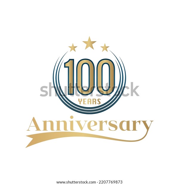 100 Year Anniversary Vector Template Design Stock Vector (Royalty Free ...