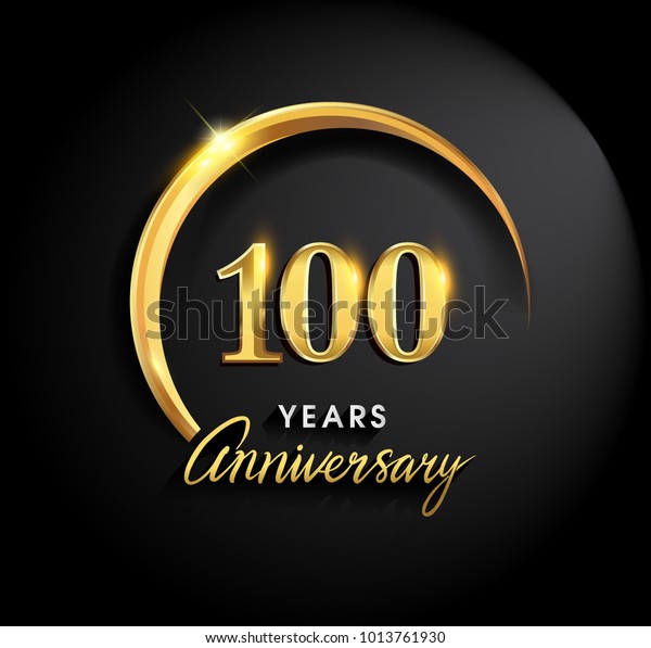 100 Years Anniversary Celebration Anniversary Logo Stock Vector ...