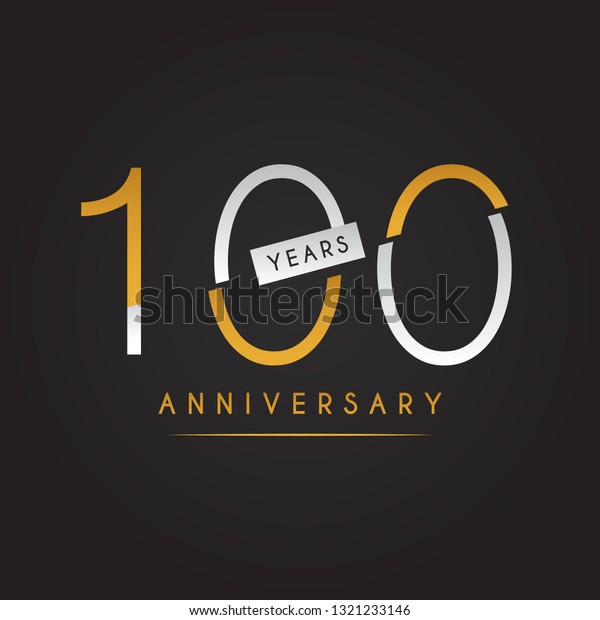 100 Years Anniversary Design Template Vector Stock Vector (Royalty Free ...