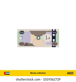 1000 Dirham Banknote Illustration Stock Vector (Royalty Free ...