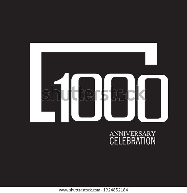 1000 Year Anniversary Celebration Vector Design: เวกเตอร์สต็อก (ปลอดค่า ...