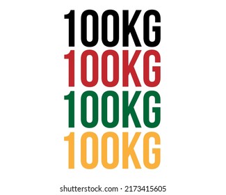 100kg Text Vector Value Kilograms Black Stock Vector (Royalty Free ...