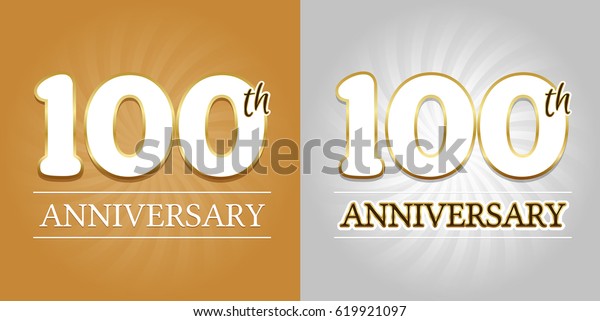 100th Anniversary Background 100 Years Celebration Stock Vector ...