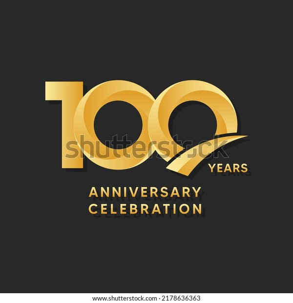 Plantilla de diseño para el centenario.: vector de stock (libre de ...