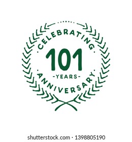 101 Years Design Template 101st Vector Stock Vector (Royalty Free ...