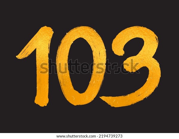 103 숫자 로고 벡터 일러스트레이션, 103년 스톡 벡터(로열티 프리) 2194739273 | Shutterstock