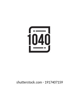 1040 Form Logo Icon Design Stock Vector (Royalty Free) 1917407159 ...