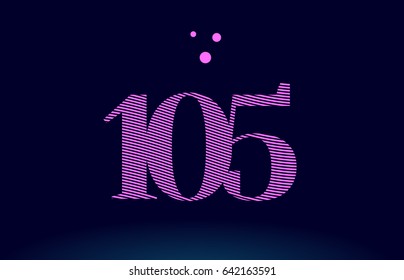 195 Number Digit Logo Pink Line Stock Vector (Royalty Free) 642162586 ...