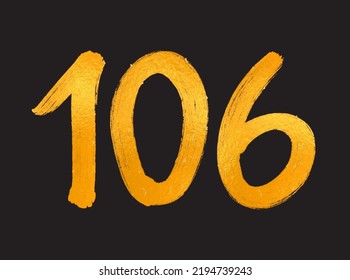 106 Number Logo Vector Illustration 106 Stock Vector (Royalty Free ...