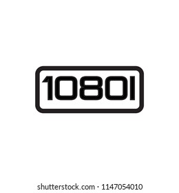 1080i Resolution Icon Stock Vector (Royalty Free) 1147054010 | Shutterstock