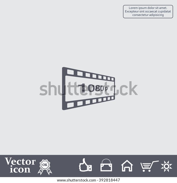 1080p Full Hd Sign Stock Vector (Royalty Free) 392818447 | Shutterstock
