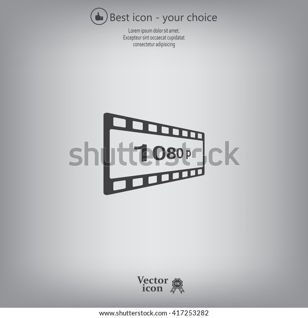 1080p Full Hd Sign: เวกเตอร์สต็อก (ปลอดค่าลิขสิทธิ์) 417253282 ...