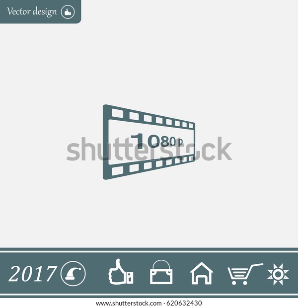 1080p Full Hd Sign Stock Vector (Royalty Free) 620632430 | Shutterstock