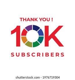 10k 10000 Subscriber Celebration 10k Subscriber Stock Vector (Royalty ...