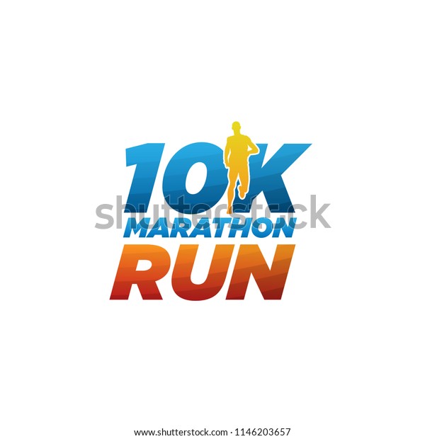 10k Marathon Run Event Logo Template Stock Vector (Royalty Free) 1146203657