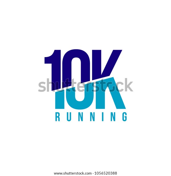 10k Running Vector Template Design Stock Vector (Royalty Free ...