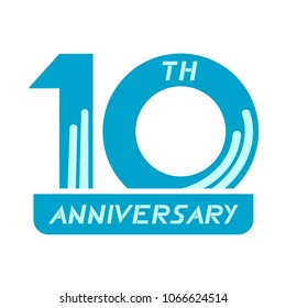 10th Anniversary Symbol Stock Vector (Royalty Free) 1066624514