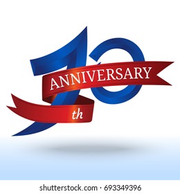 10th Years Anniversary Symbol Vector Stock Vector (Royalty Free ...