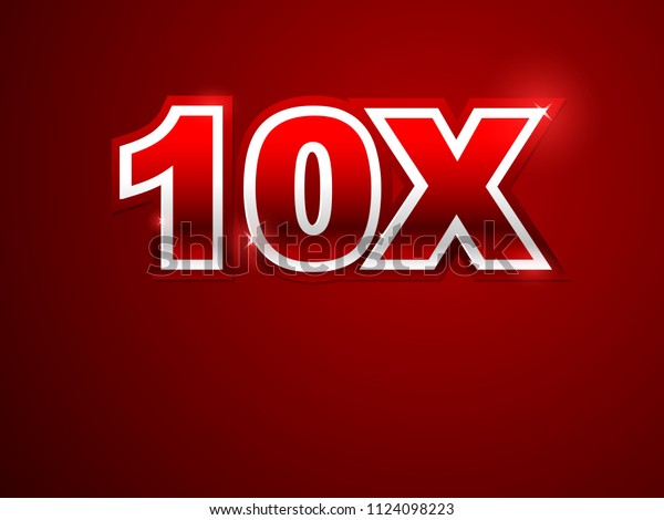 10x Red Logo Stock Vector (Royalty Free) 1124098223