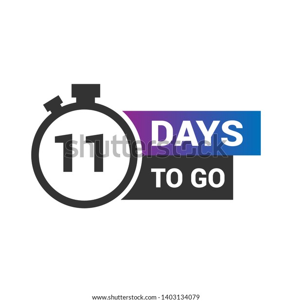 11 Day Go Vector Stock Illustration Stock Vector (Royalty Free ...