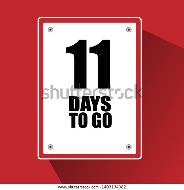 11 Day Go Vector Stock Illustration Stock Vector (Royalty Free ...