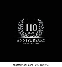 110 Years Anniversary Logo Vector Illustration Stock Vector (Royalty ...