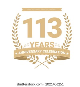 113th logo 22 รายการ ภาพ ภาพสต็อกและเวกเตอร์ | Shutterstock