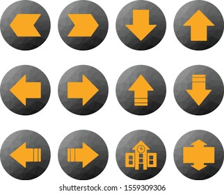 12 Decent Icon Sheet Universal Arrows Stock Vector (Royalty Free ...