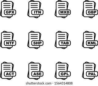 12 File Format Icons Sheet Design 스톡 벡터(로열티 프리) 1564314715 | Shutterstock