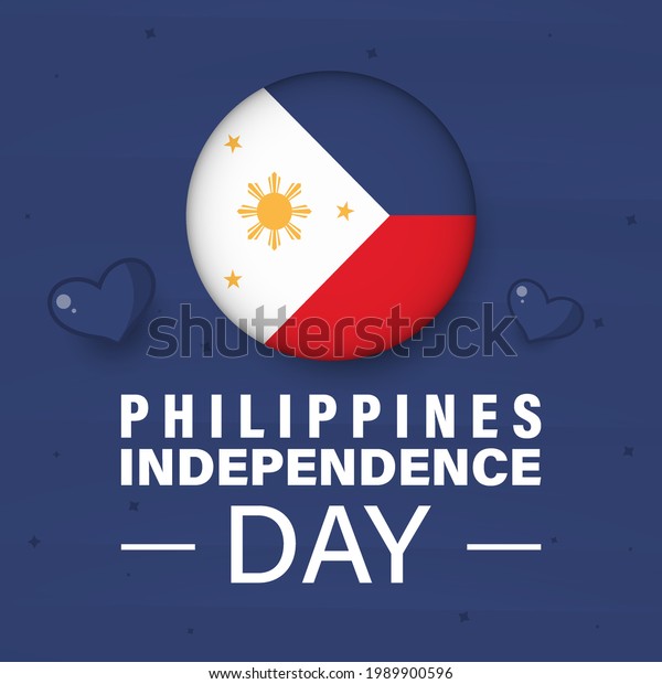 12 June Philippines Independence Day Card Stock Vector (Royalty Free ...