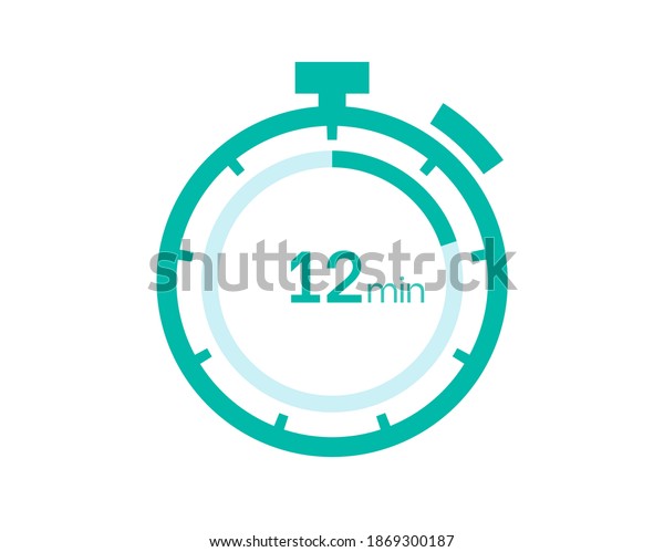 12 Minutes Timer Icon 12 Min Stock Vector (Royalty Free) 1869300187 ...