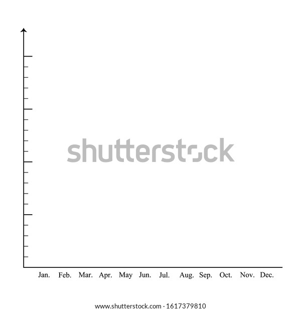 12 Month Bar Graph Black Lines Stock Vector (Royalty Free) 1617379810 ...