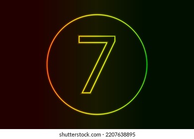 12 Neon Glow Full Gradation Color Stock Vector (Royalty Free ...