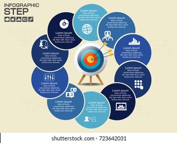 Vector Infographic Technology Education Process Business 스톡 벡터(로열티 프리 ...
