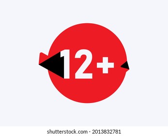 12 Plus Age Limit Icons 12 Stock Vector (Royalty Free) 2013832781 ...