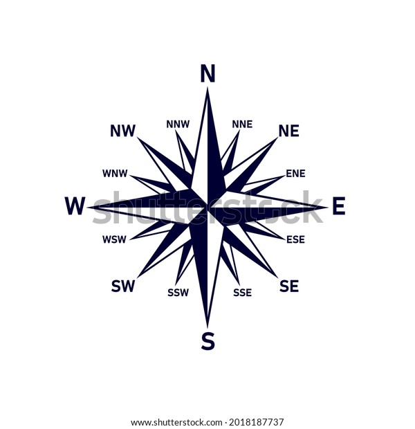 12 Point Star Compass Rose Icon Stock Vector (Royalty Free) 2018187737 ...