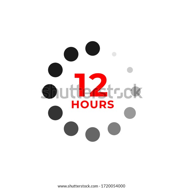 12h Color Icon Time Concept Stock Vector (Royalty Free) 1720054000 ...