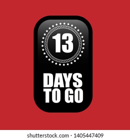 13 Day Go Vector Stock Illustration Stock Vector (Royalty Free ...