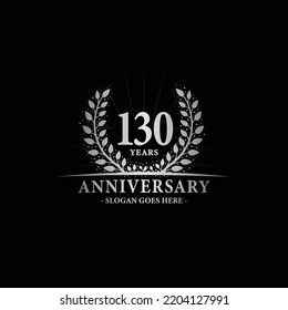 130 Years Anniversary Logo Vector Illustration Stock Vector (Royalty ...