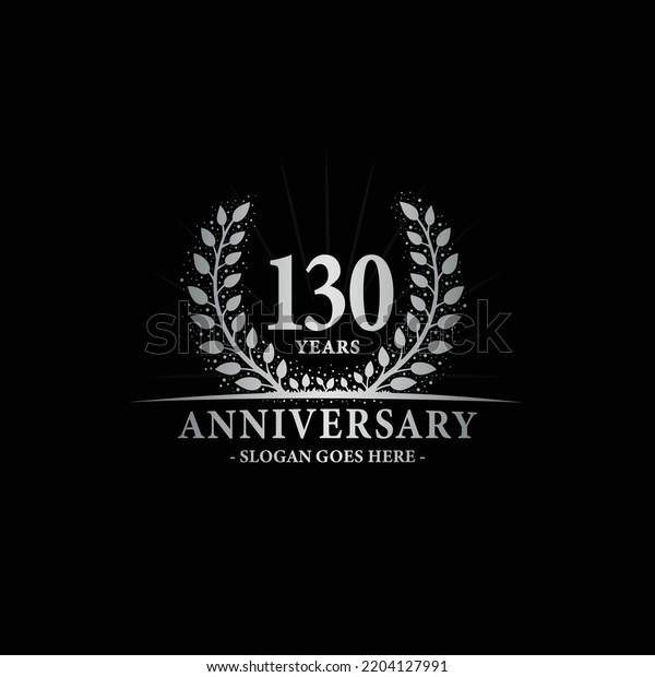 130 Years Anniversary Logo Vector Illustration Stock Vector (Royalty ...