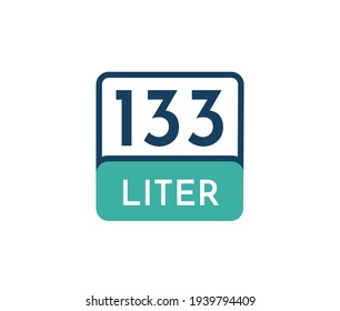 1 133 liter icon Images, Stock Photos & Vectors | Shutterstock