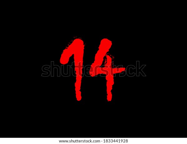 14 Horror Bloody Scary Vector Number Stock Vector (Royalty Free ...