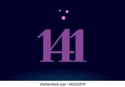 414 Number Digit Logo Pink Line 스톡 벡터(로열티 프리) 642156181 | Shutterstock
