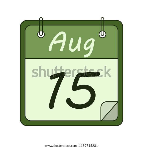 15 August Calendar Vector Illustration Web: เวกเตอร์สต็อก (ปลอดค่า ...