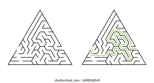 1,683 Triangular Maze Images, Stock Photos & Vectors | Shutterstock