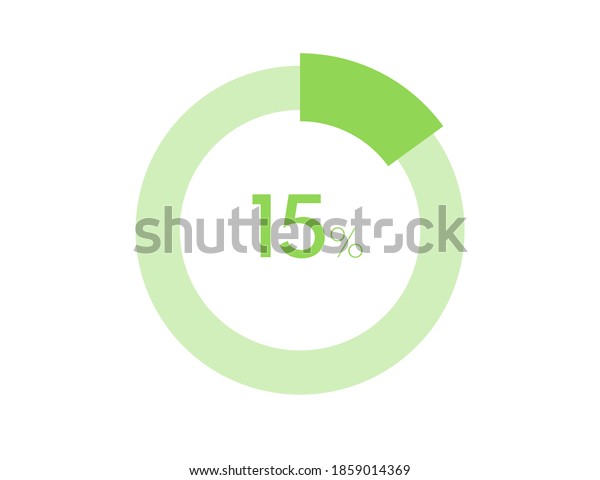 15% circle diagrams Infographics vector, 15 Percentage ready to use for ...